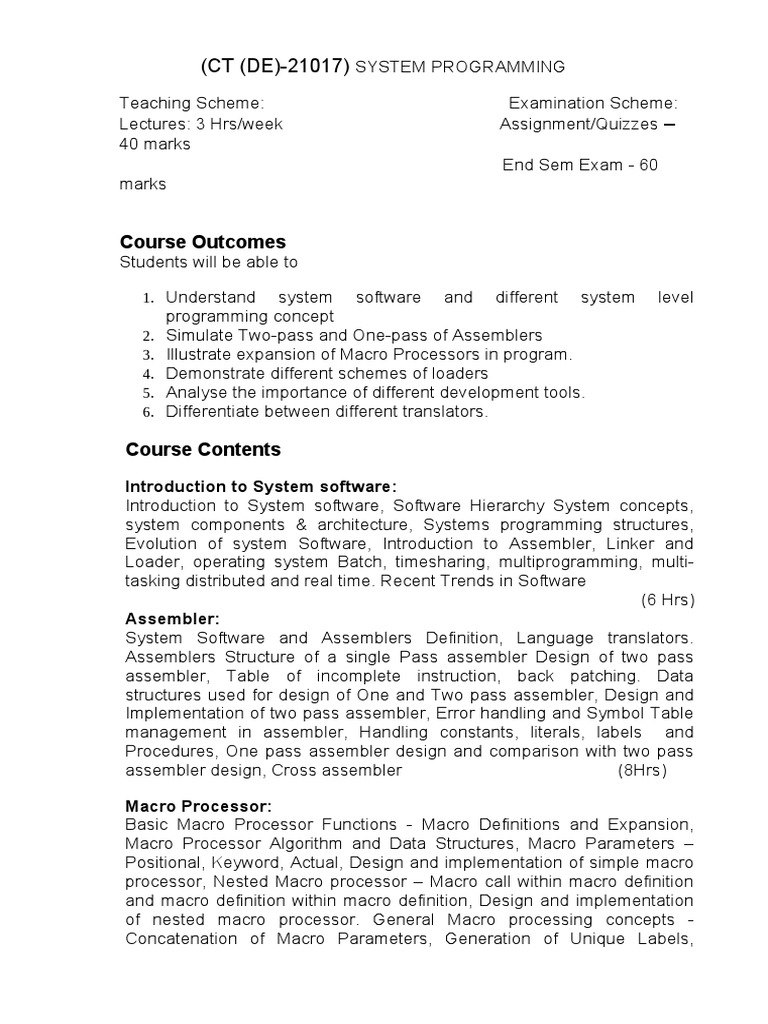System Programming | PDF System Programming | PDF