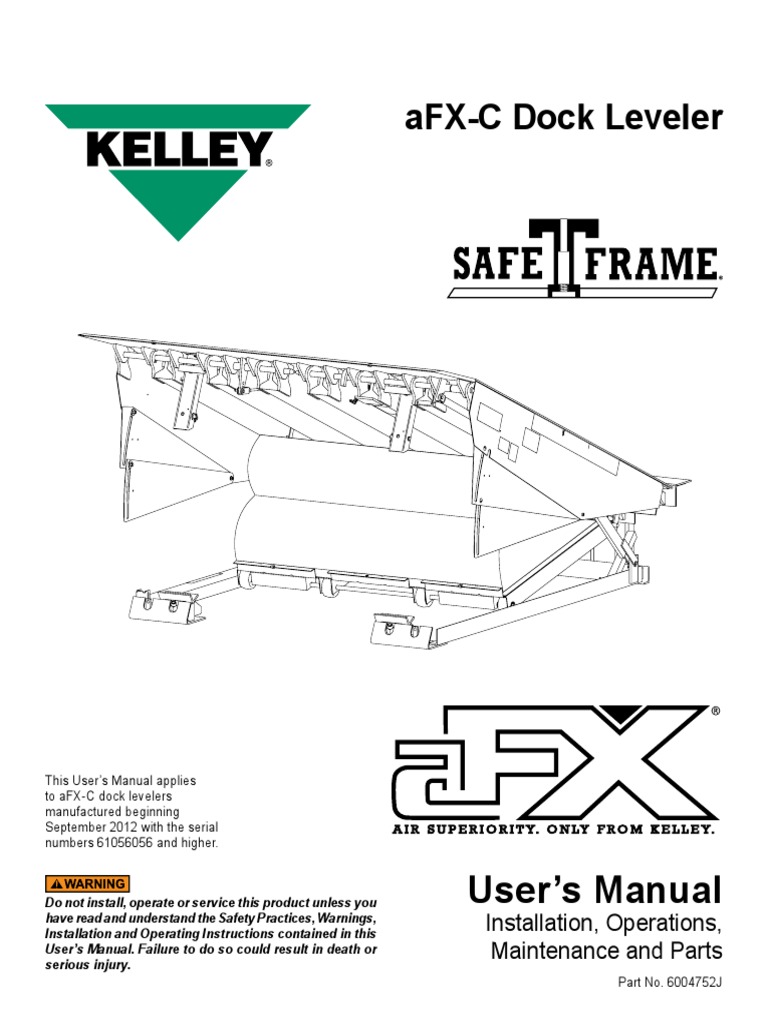 aFX-C Dock Leveler: User's Manual | PDF