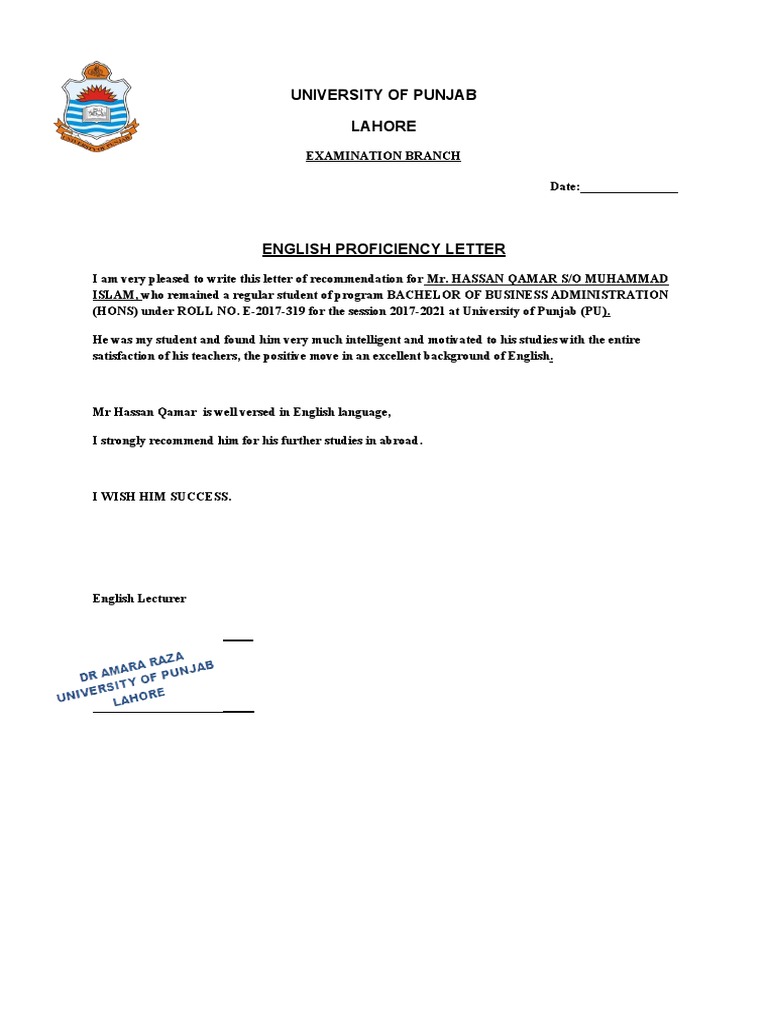University of Punjab Lahore | PDF