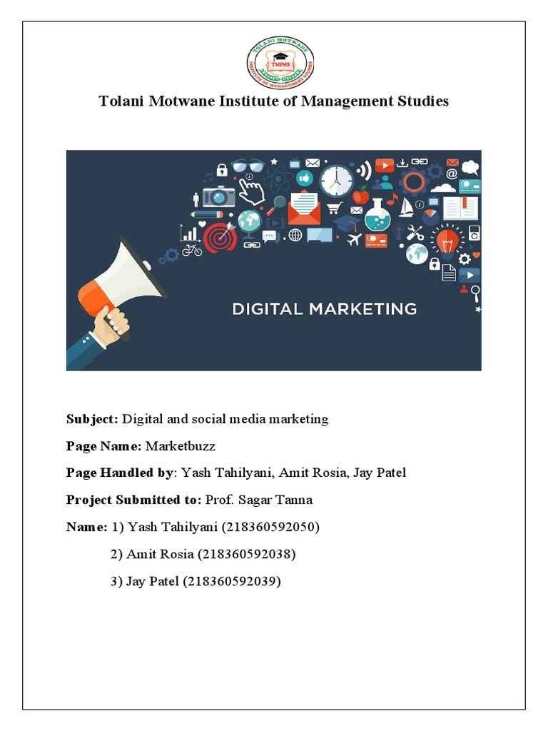 DSMM Final Report 38,39,50 Market Buzz | PDF