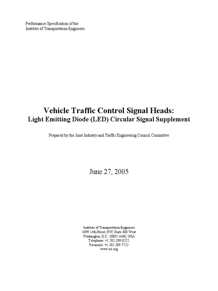 Vehicle Traffic Control Signal Heads - Institute of Transportation ...