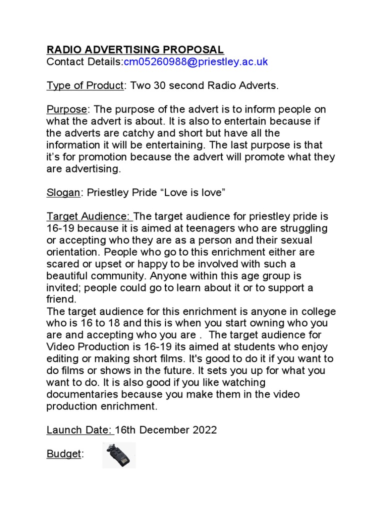Radio Advertising Proposal | Download Free PDF | Defamation ...