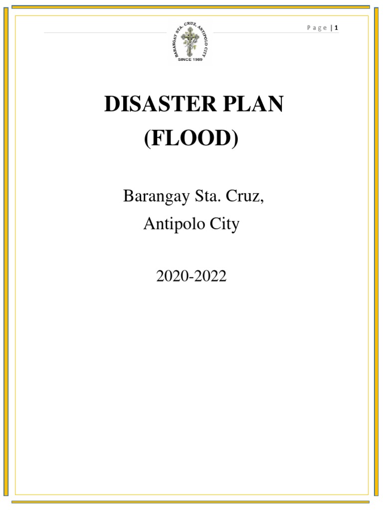Disaster Risk Plan | PDF | Emergency Management | Flood