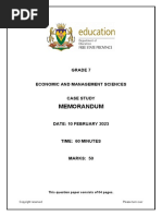Grade 7 EMS Case Study - Question Paper - (Term 1-2023) | PDF