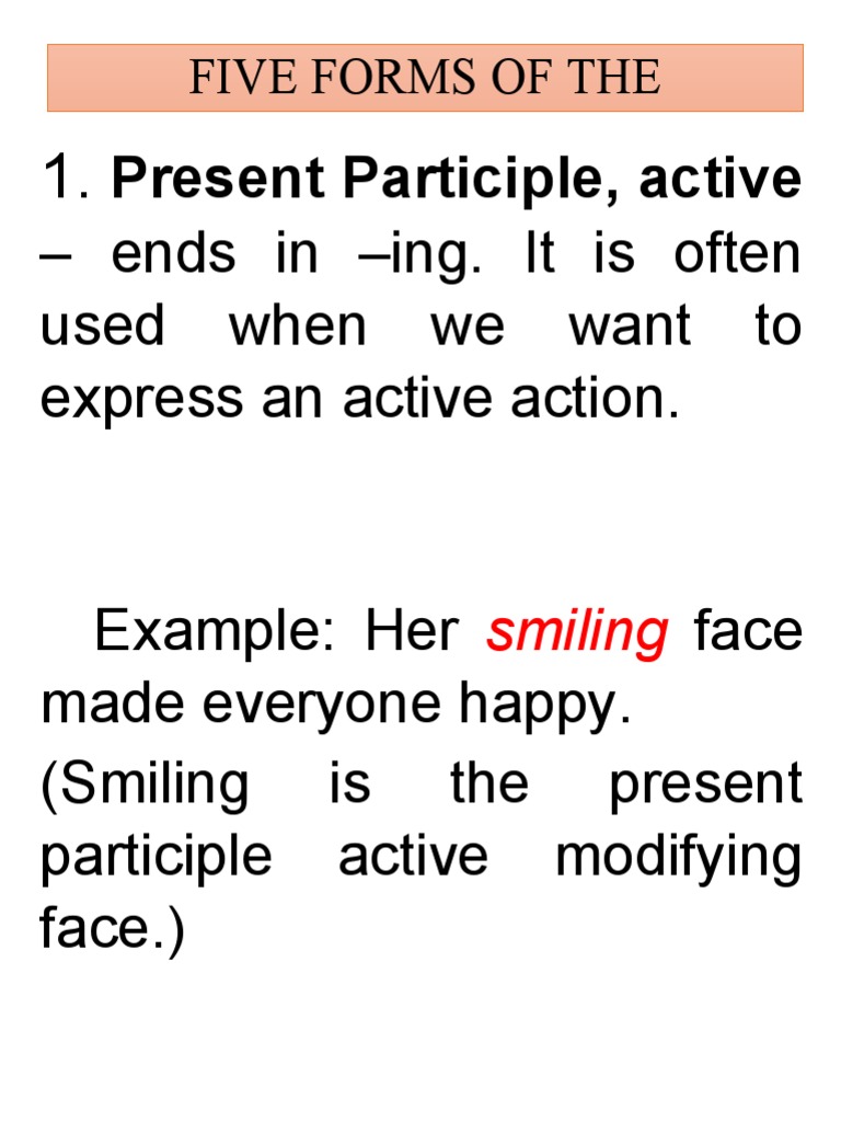 Forms of Participle | PDF