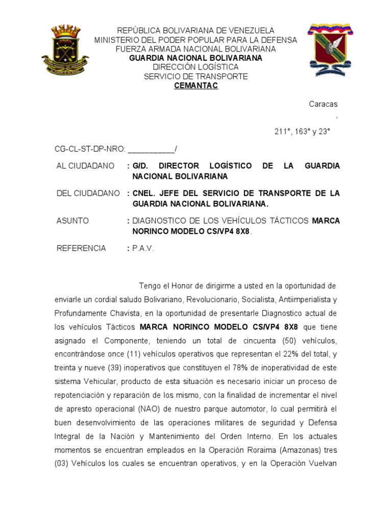 Diagnóstico de Vehículos Norinco CS/VP4 8x8 | PDF | Inyección de ...