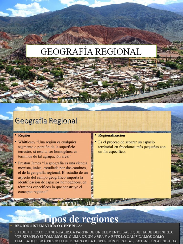 Tipos de Regiones en Geografía Regional | PDF