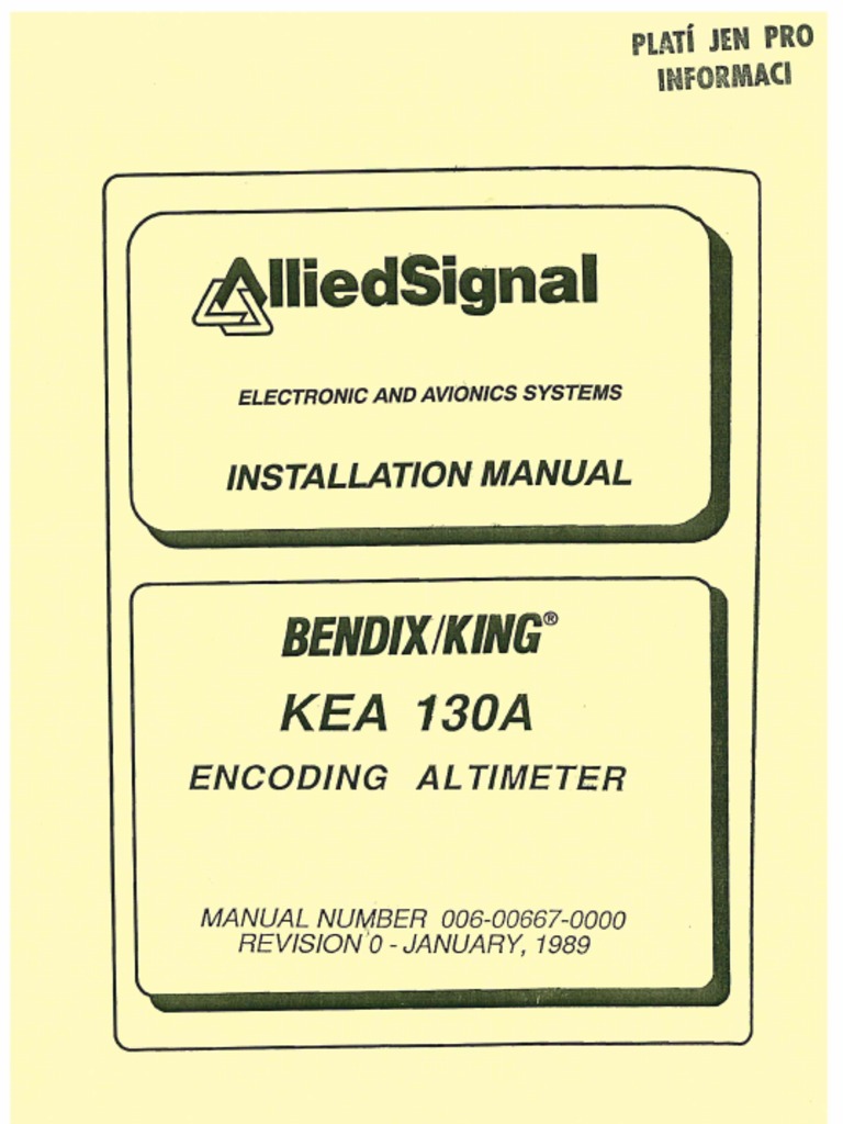 KEA 130 Installation Manual Rev - 0 | PDF