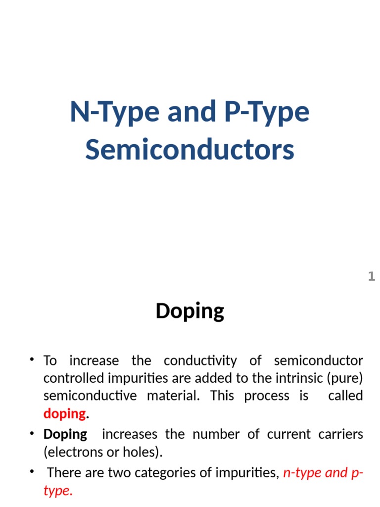 Extrinsic Semiconductor | PDF | Semiconductors | P–N Junction