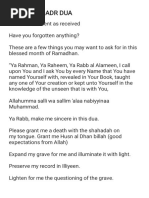 Dua Khatmul Quran | PDF