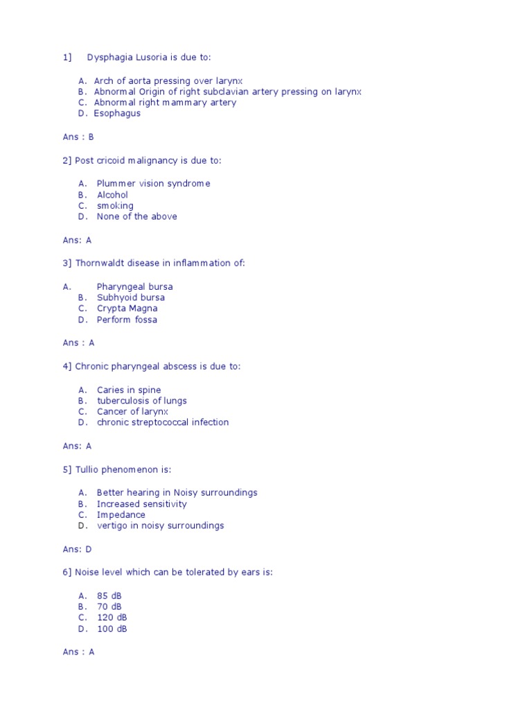 Ent Exam Pdf 7097