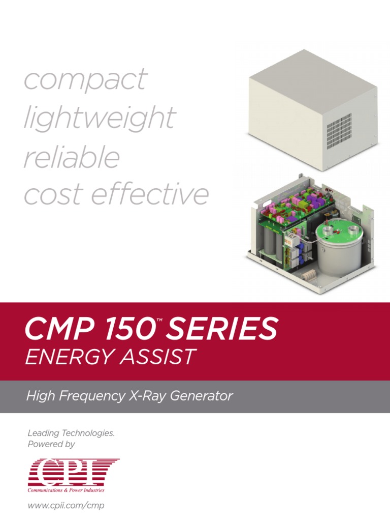 CMP 150 Generator Series Datasheet | PDF | Radiography | Alternating ...