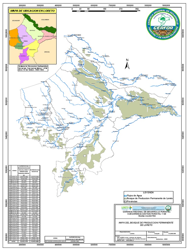 Mapa Hidrográfico de Loreto | PDF