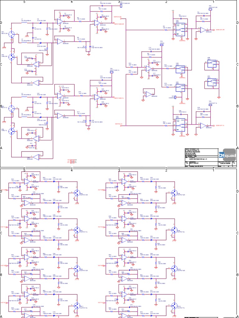 Audio Distributor Circuit Overview | PDF