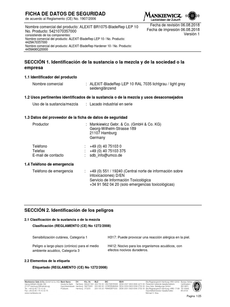 ALEXIT BR1075-BladeRep LEP 10 | PDF | Toxicología | Química