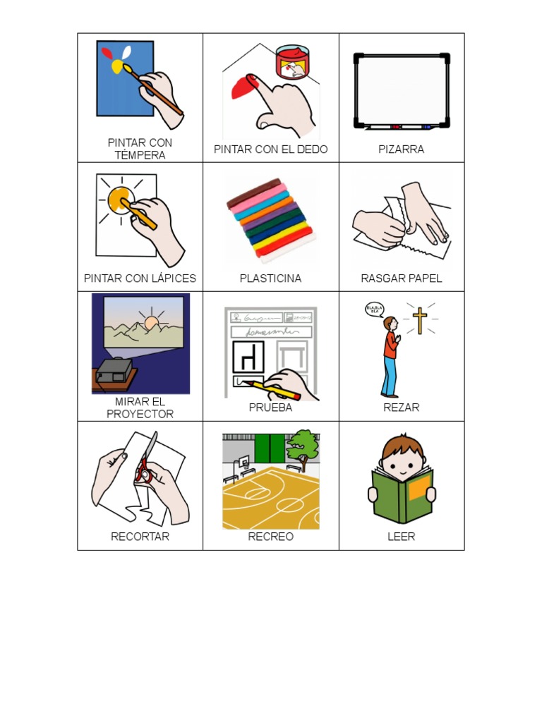 Pictogramas de Clase | PDF