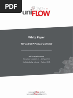 Uniflow - Port Requirement | PDF | Port (Computer Networking) | Computer Network