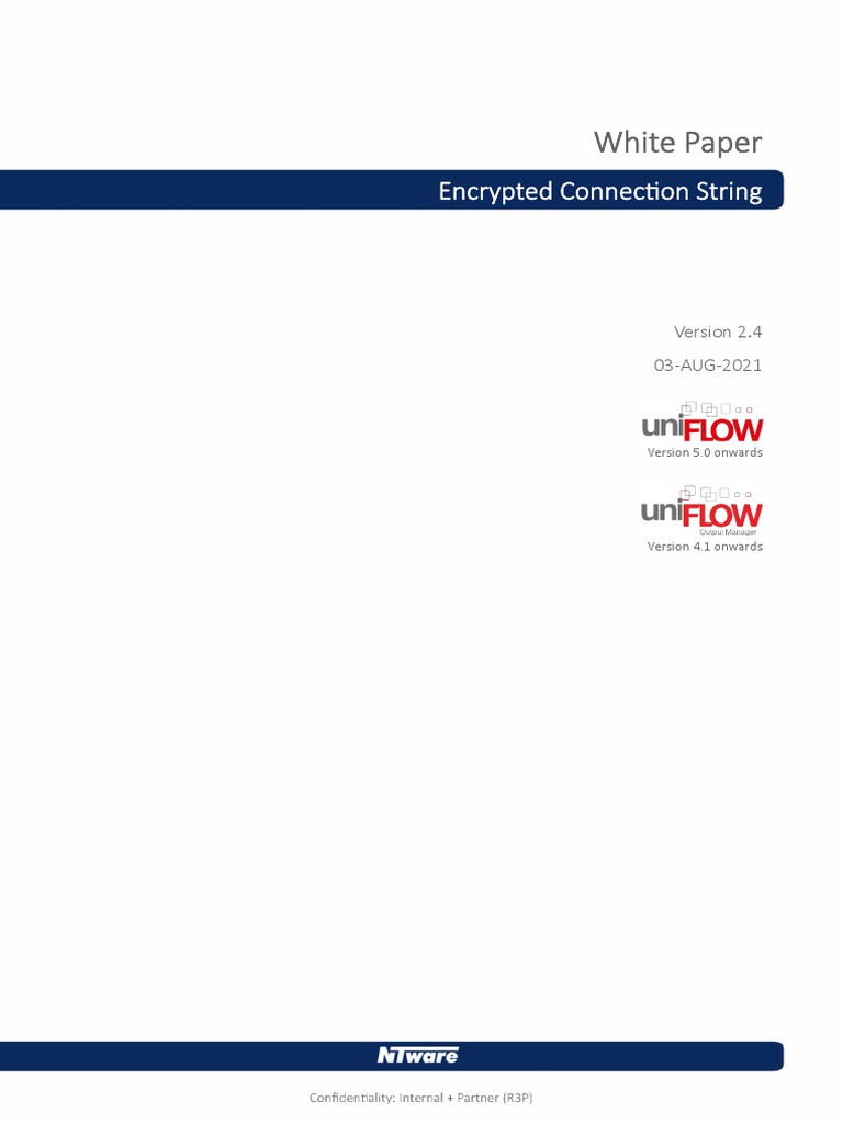 White Paper - Encrypted Connection String - V2.4 | PDF | Technology & Engineering