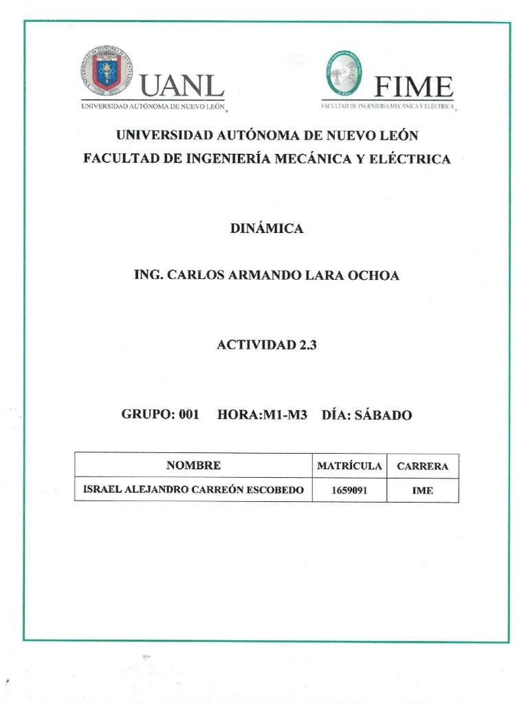 Actividad Dinamica | PDF