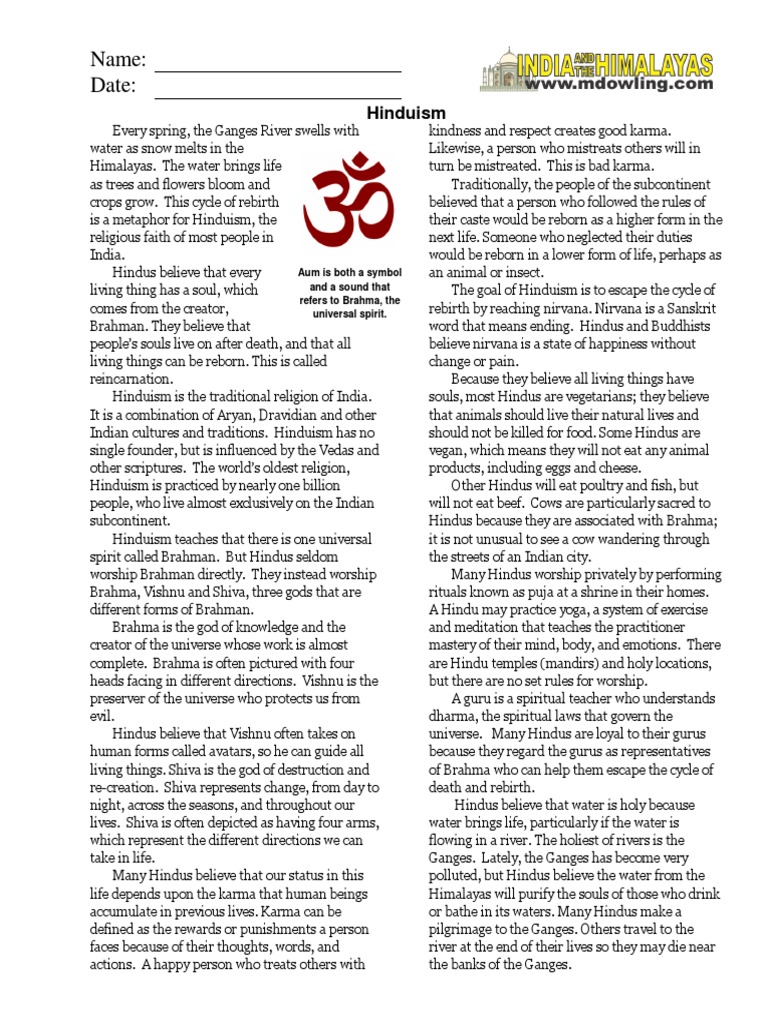 Everardo Gonzalez - Everardo Gonzalez - Reading - Hinduism | PDF | Reincarnation | Shiva