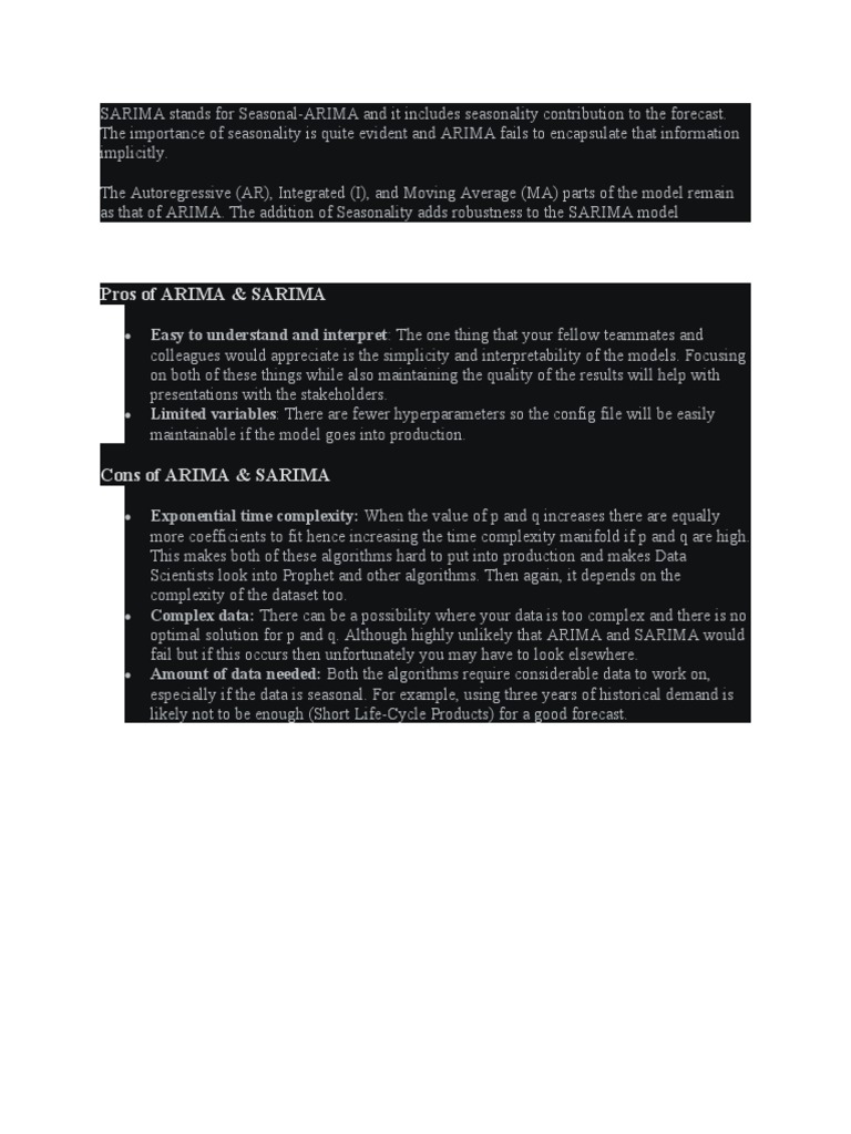 SARIMA for Data Scientists | PDF | Technology & Engineering