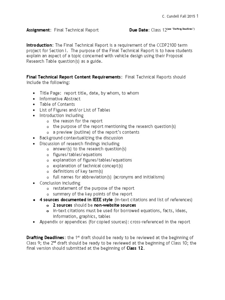 Final Technical Report | PDF | Abstract (Summary) | Writing
