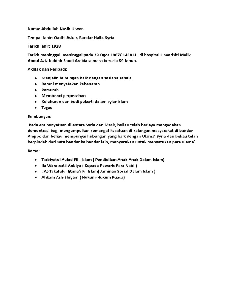 Abdullah Nasih Ulwan | PDF