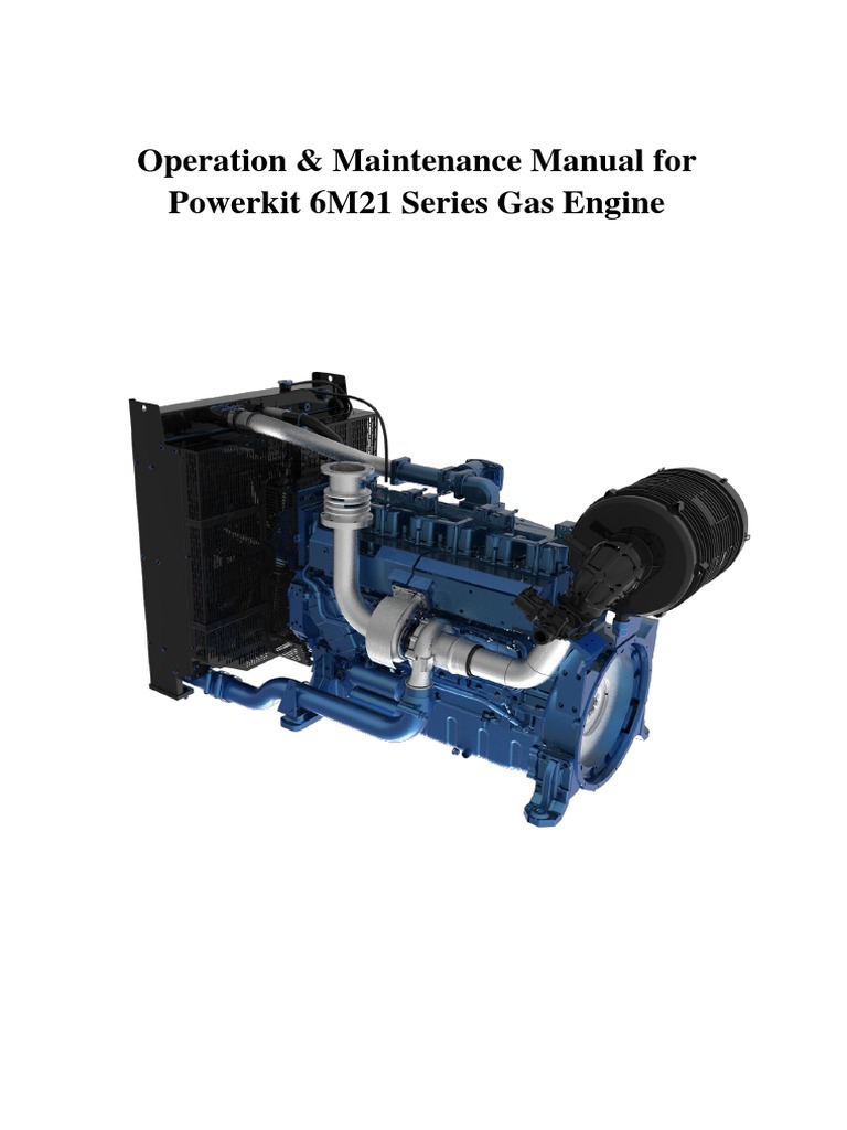 Operation & Maintenance Manual For Powerkit 6M21 Series Gas Engine | PDF