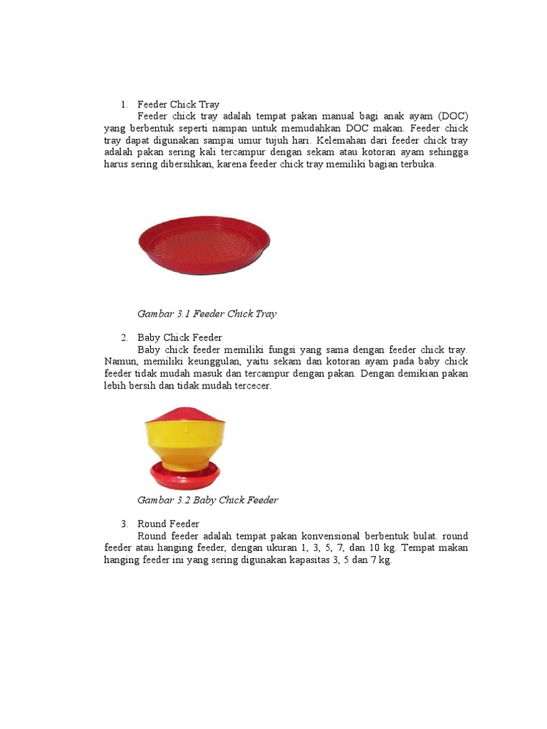 Gambar 3.1 Feeder Chick Tray | PDF