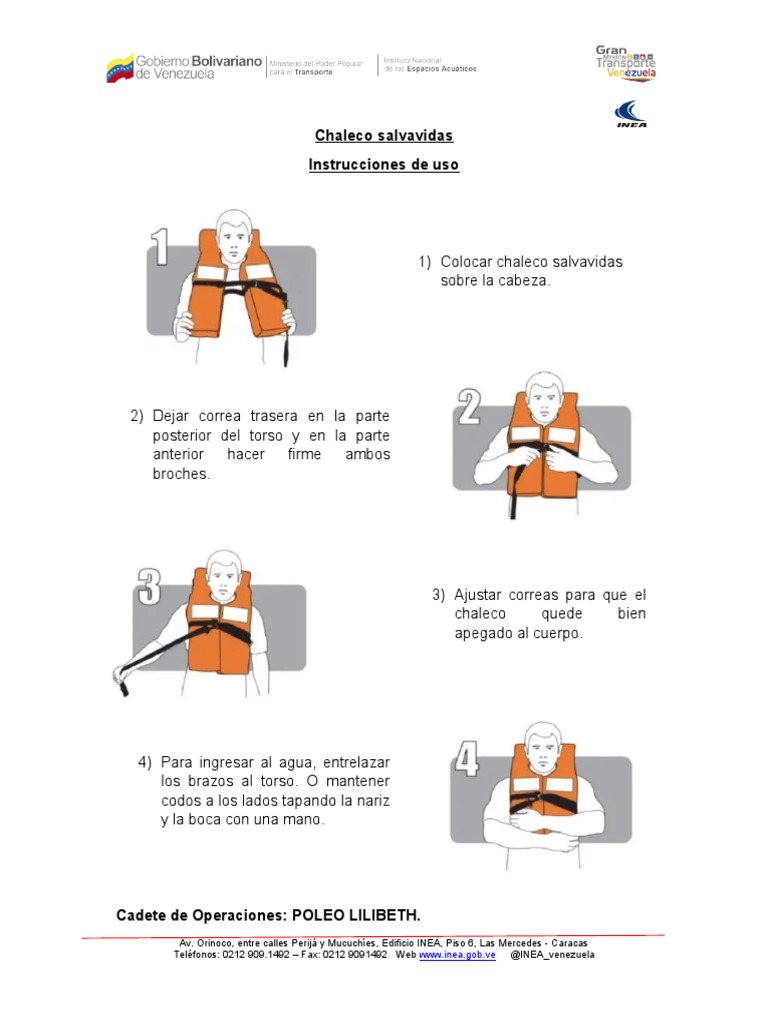 Instrucciones Chaleco Salvavidas | PDF