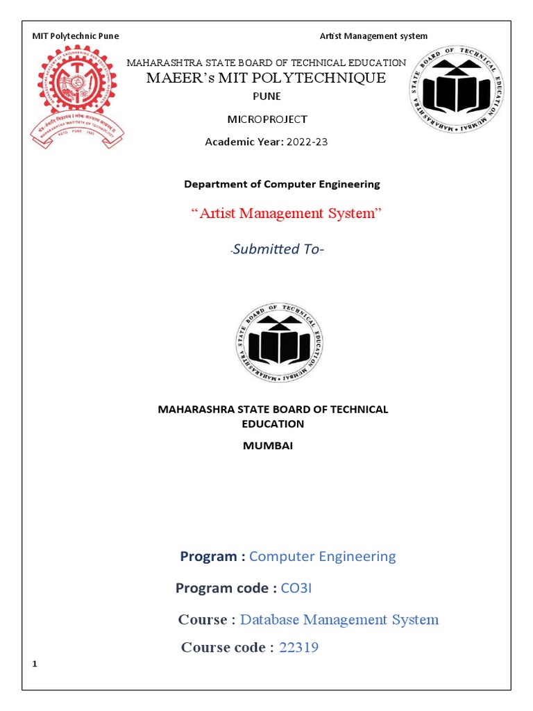 Dbms Mp Pdf