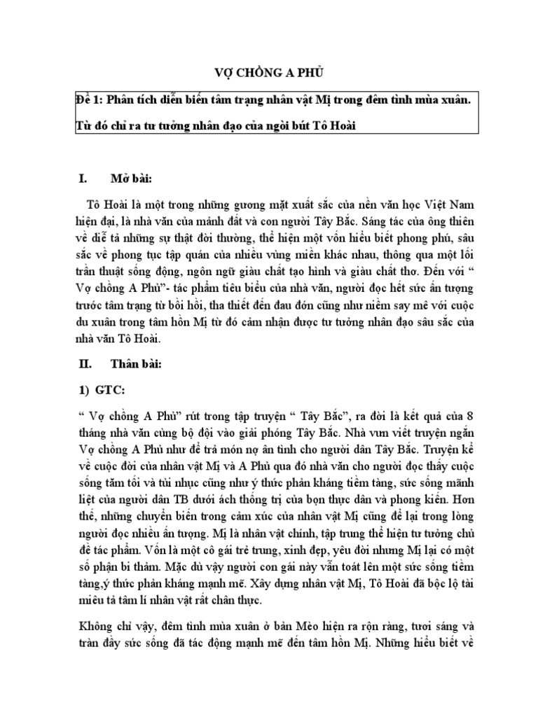 V CH NG A PH Chính 1 | PDF