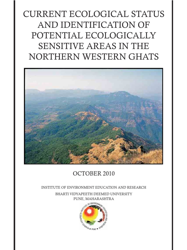 Current Ecological Status and Identification of Potential Ecologically ...