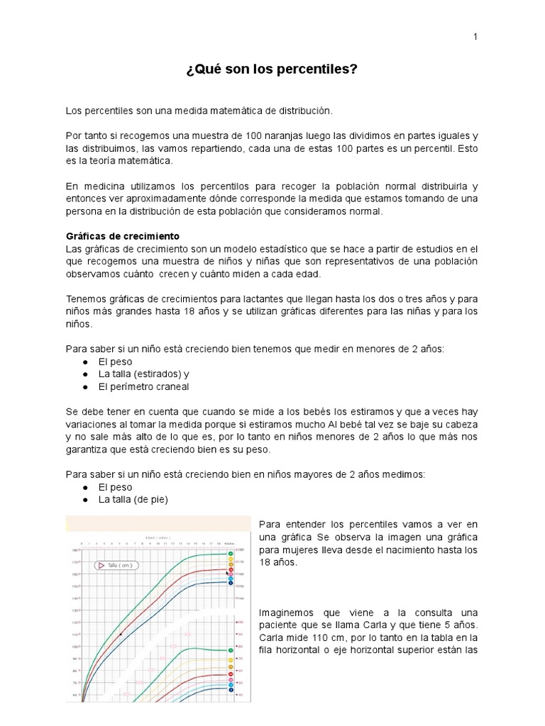 ¿Qué Son Los Percentiles | PDF