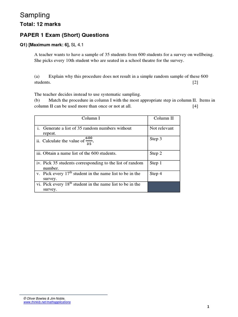 4 1 Sampling | PDF
