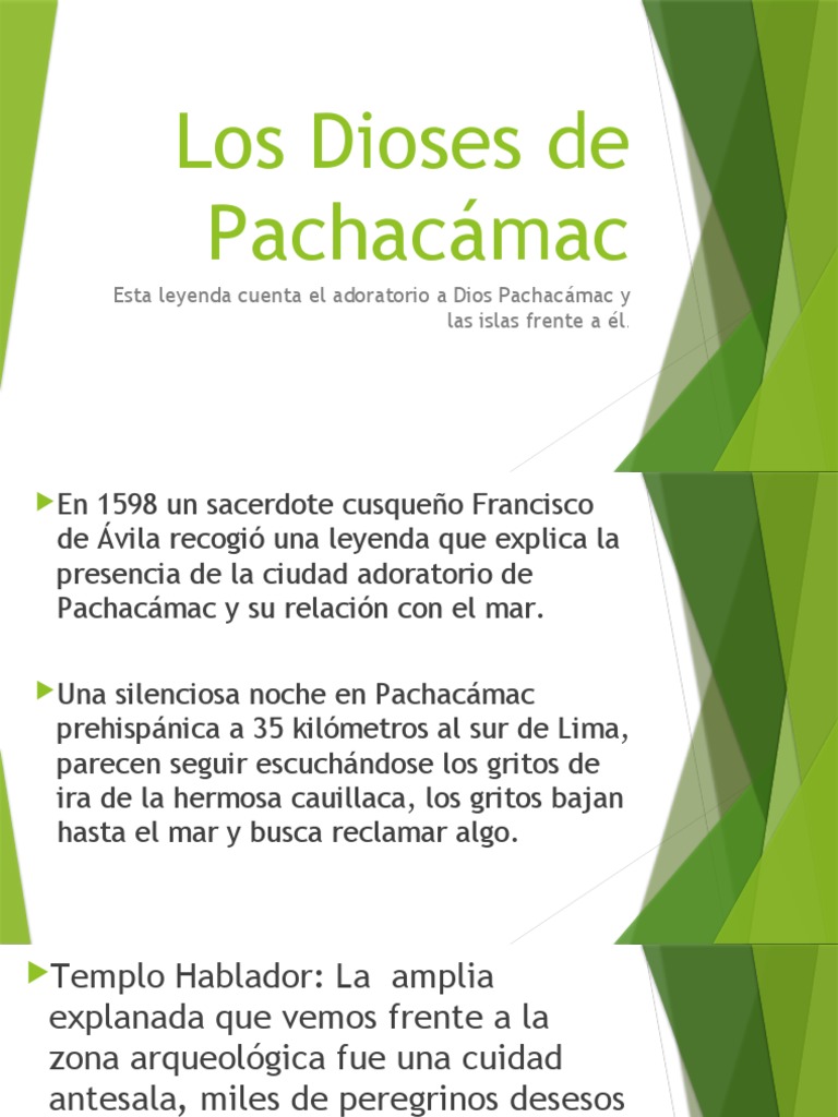 Los Dioses de Pachacámac: Esta Leyenda Cuenta El Adoratorio A Dios ...