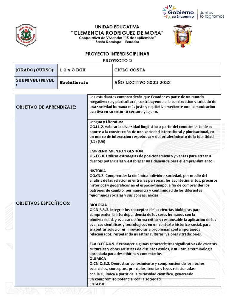 "Clemencia Rodriguez de Mora": Unidad Educativa | PDF | Collage | Rieles