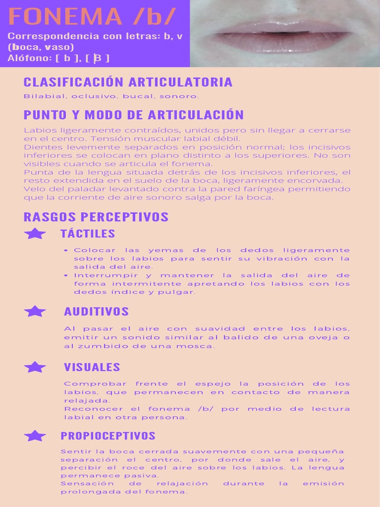 Articulación y Percepción de Fonemas | PDF | Boca | Fonema