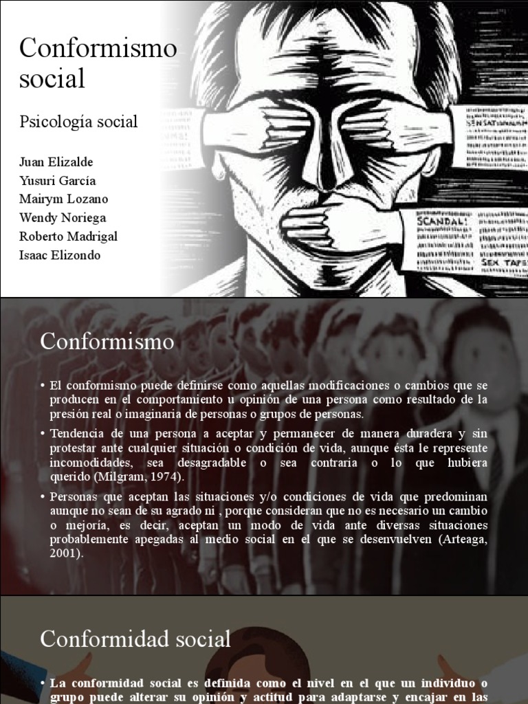 Tipos y Teoría del Conformismo Social | PDF | Conformidad | Comportamiento