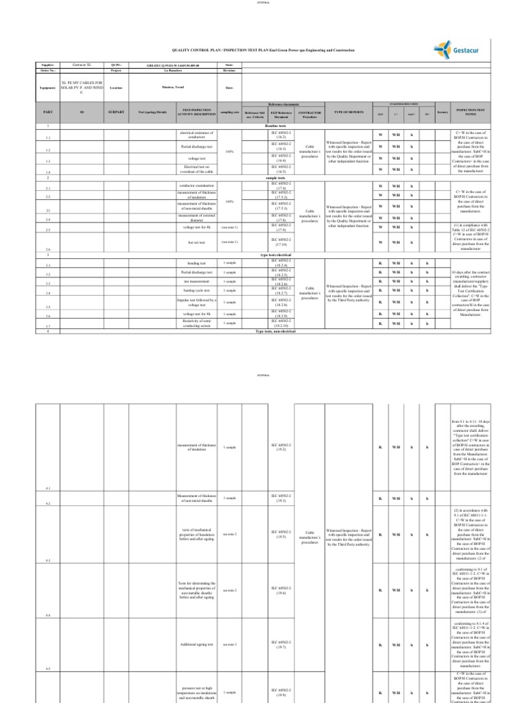 Gre - Eec.q.99.es.w.14449.50.009.00 QCP | PDF | Building Engineering ...