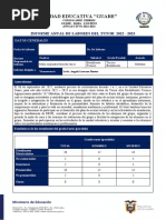 Informe Anual de Labores Del Docente Tutor | PDF | Aprendizaje