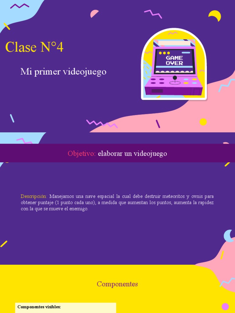 Tutorial Clase N°4 - Mi Primer Videojuego | PDF | Píxel