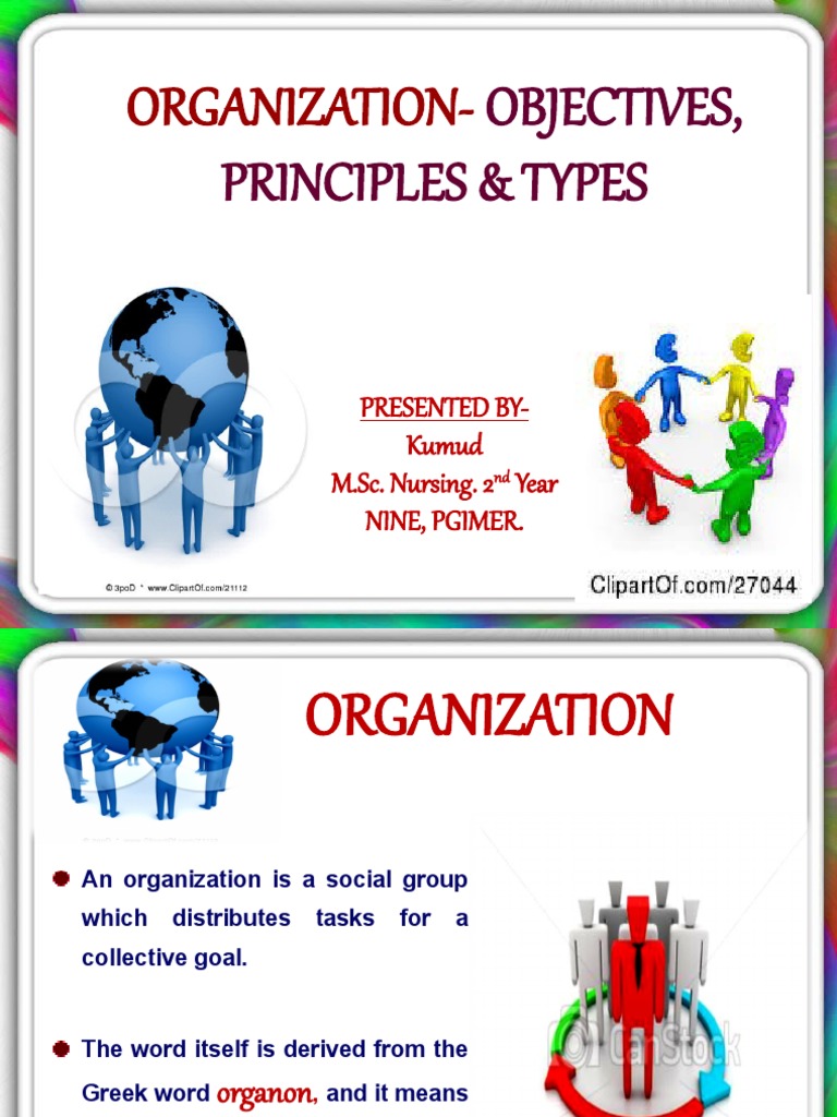 Organization: Objectives, Principles & Types | PDF | Career & Growth