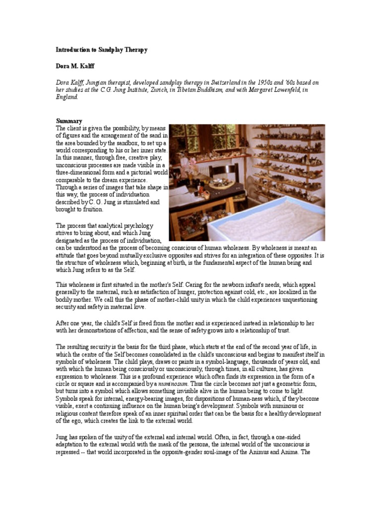 Sandplay - Kalff, Introduction To Sandplay Therapy | PDF | Analytical ...