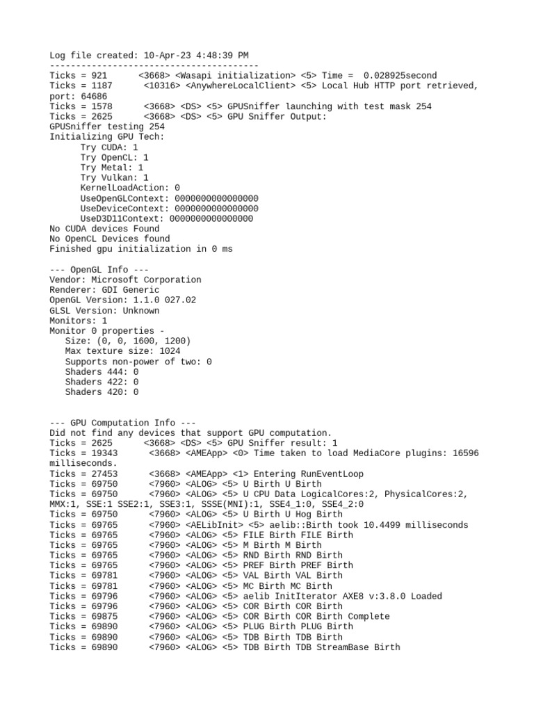 Adobe Media Encoder Log Last Pdf Graphics Processing Unit Shader