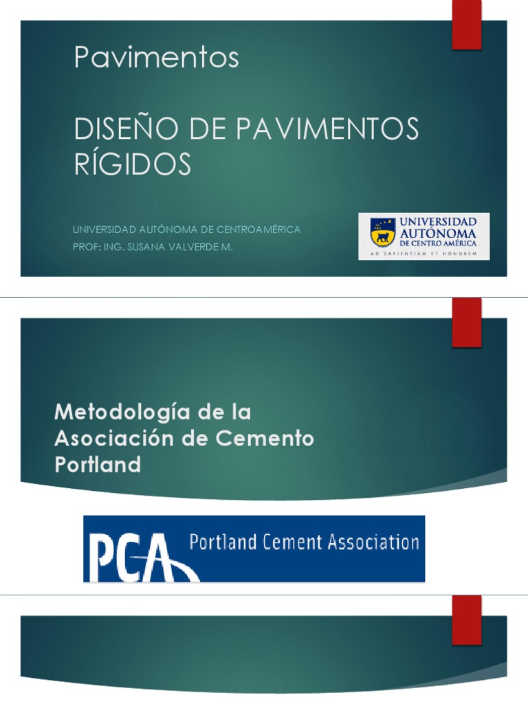 Diseño Pavimentos Rígido - PCA | Descargar gratis PDF | Hormigón | Ciencias fisicas
