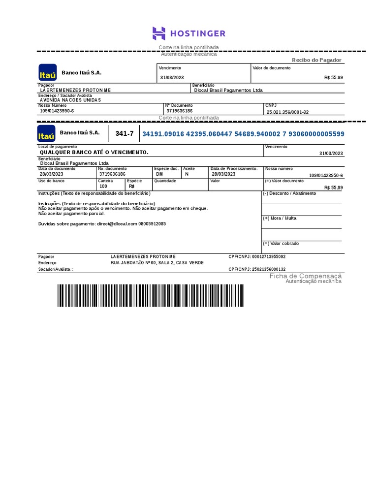 Untitled Boleto Modelo | PDF