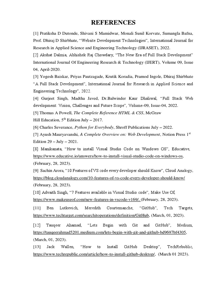 REFERENCES Final | PDF