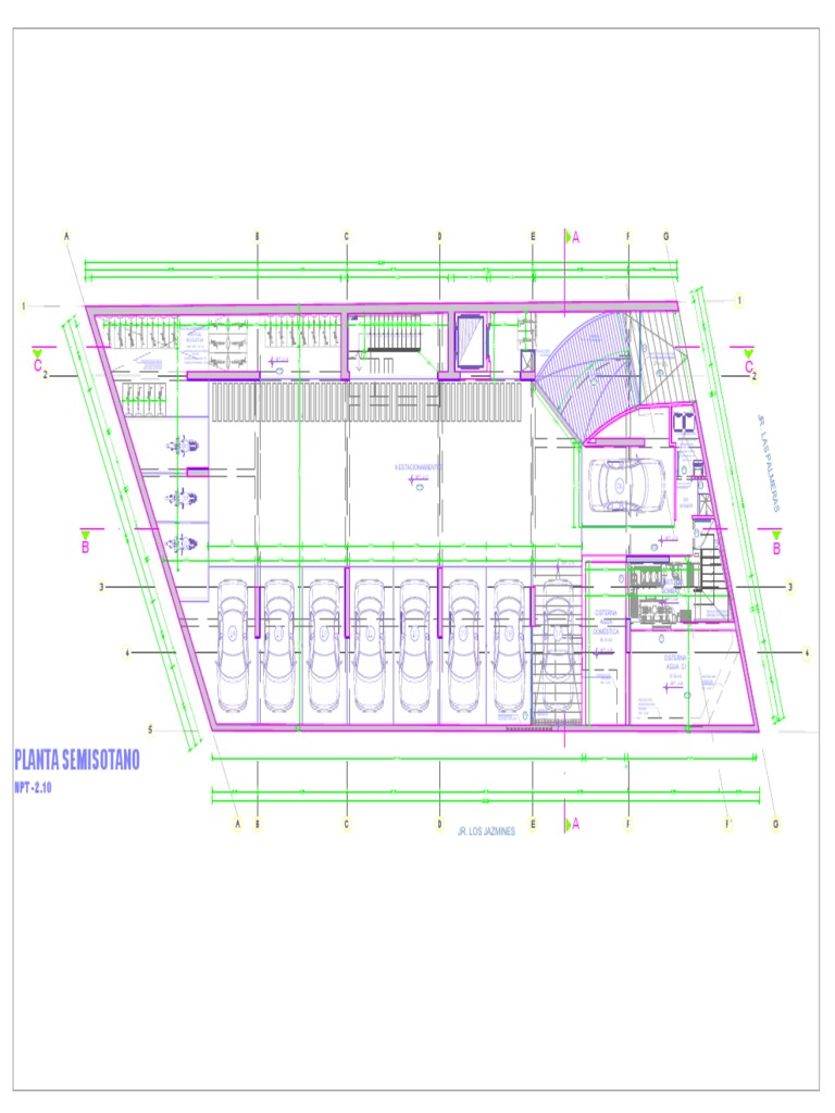 Plano de Semisótano y Estacionamiento | PDF