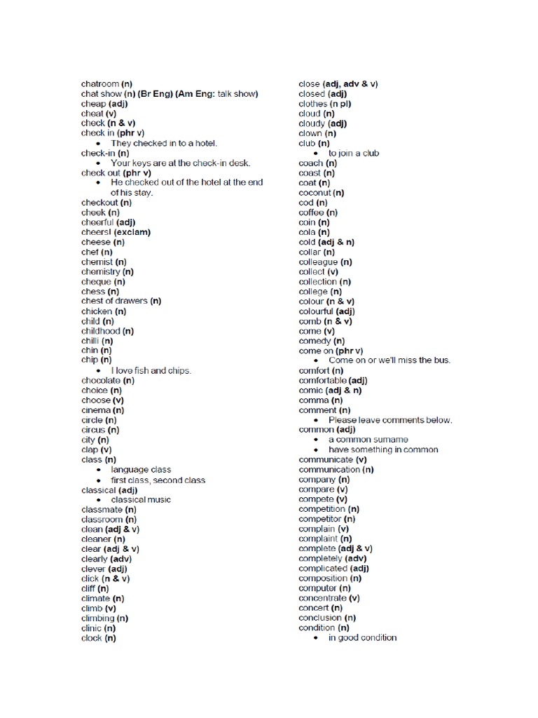 Vocabulario B2 3 | PDF